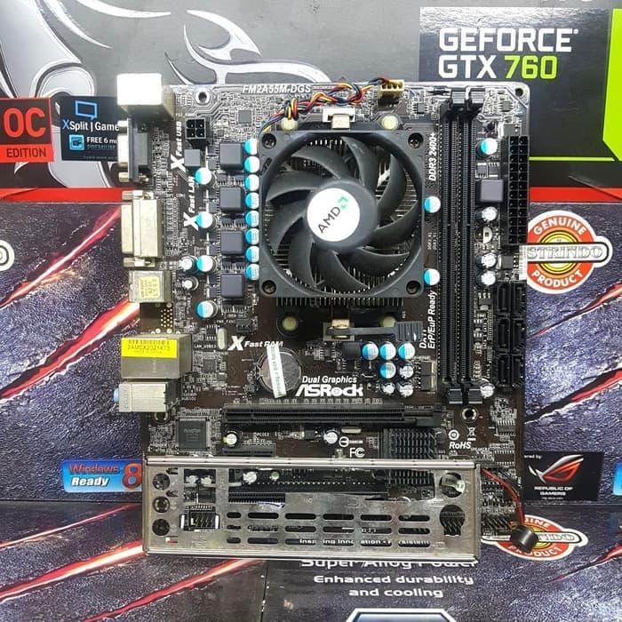 Jual PAKET Motherboard mobo AMD FM2 + RAM 4GB + Processor A4 5300 + Fan ...