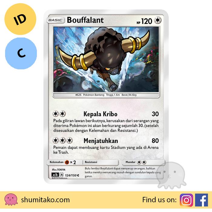 Pokemon Bouffalant Card
