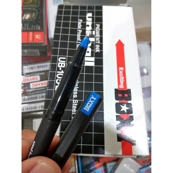 Jual Ballpoint Boxy Unibal UB - 105 Biru - Kota Balikpapan - Ria Kencana Ungu | Tokopedia