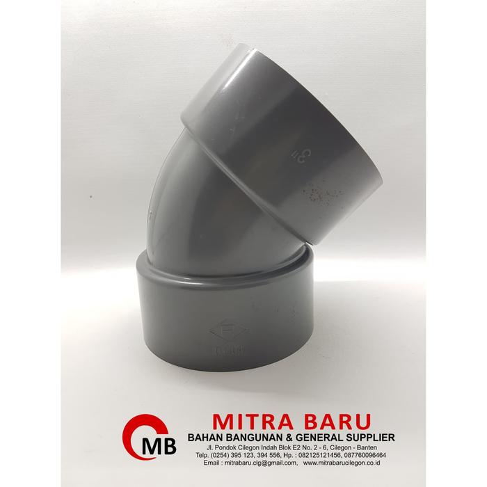 Jual ELBOW PVC 45 DERAJAT MERK RUCIKA TYPE D / KNEE 45 DRJT PVC D ...