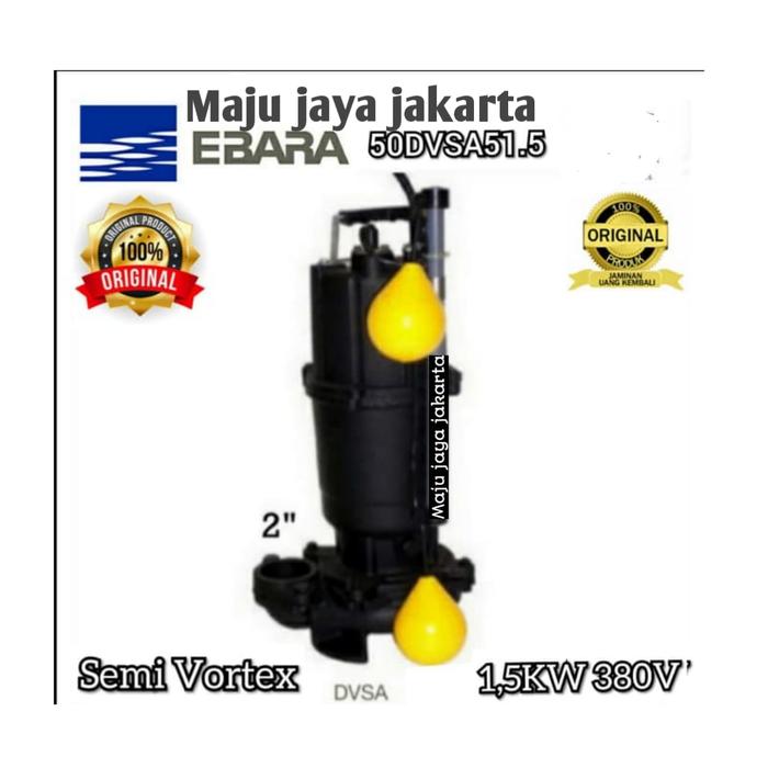 Jual Pompa Celup EBARA 50DVSA51.5 Submersible Pump Ebara 2Hp 3Phase Auto - Jakarta Barat - Maju ...