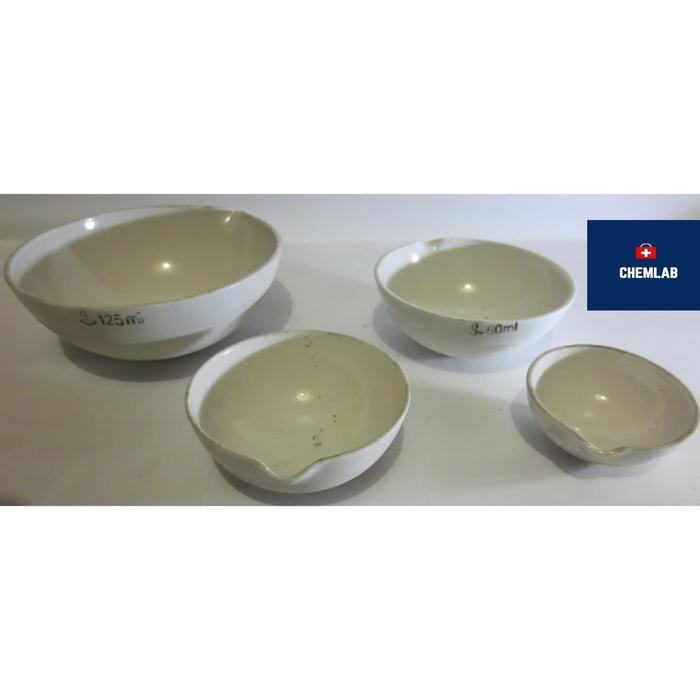 Jual Cawan Porselin 125ml | Evaporating Dish Porcelain | Penguap - Kota ...