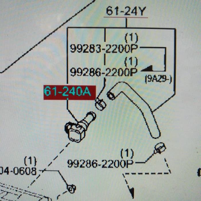 Jual Mazda Genuine Parts Pipa konektor Heater Mazda 2 D65161240 ...