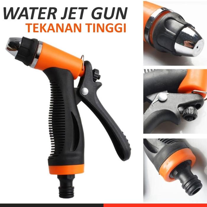Jual Water Gun Spray Pompa DC High Pressure Tekanan Tinggi - Orange ...