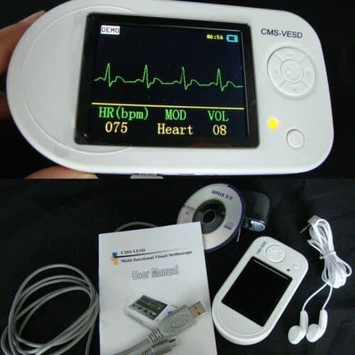 Jual Contec CMS-VESD Multi-function Visual Electronic Stethoscope ECG ...