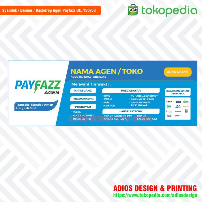 Jual Banner Spanduk PAYFAZZ ukuran 150x50 cm - Kota Tangerang - ADIOS ...