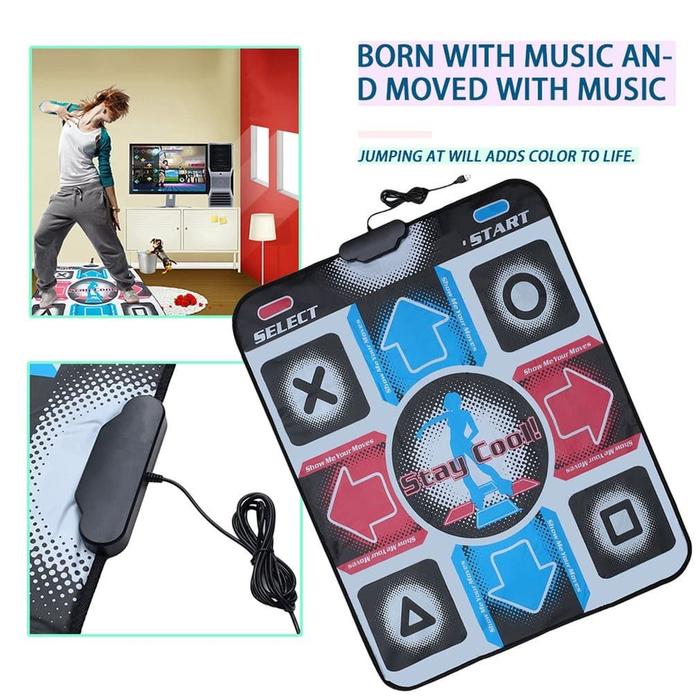 Jual Dance Dance Revolution Karpet Dance Mat Pad PS USB PC DDR ...