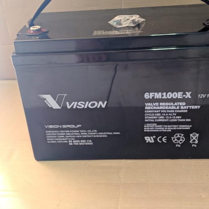 Jual Battery Vision 12V 100AH - Kota Bekasi - Battery UPS & Sollar Cell ...