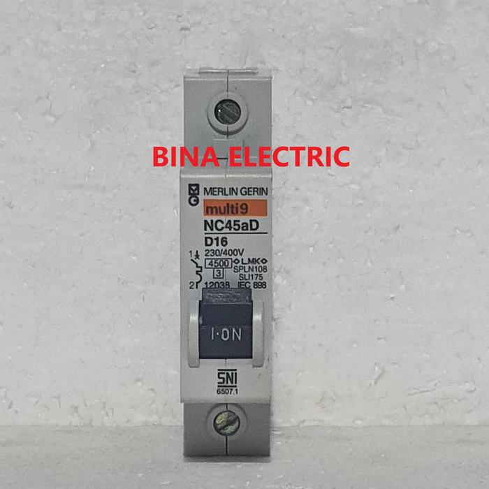 Jual MCB Multi9/Multi 9 Merlin Gerin NC45ad 16A 1P /MCB Merlin Gerin 16A 1P - Jakarta Pusat ...