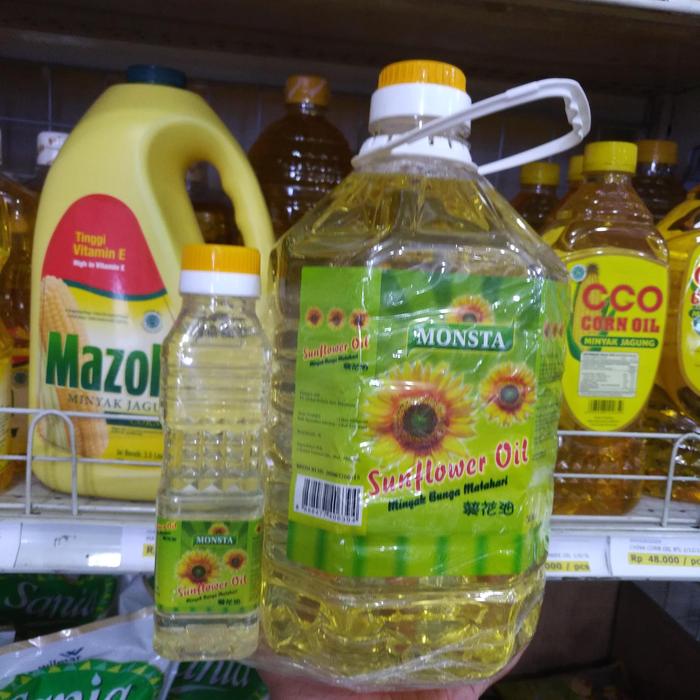 Jual MONSTA SUNFLOWER OIL MINYAK BUNGA MATAHARI BTL 3000ML - Kota Medan ...