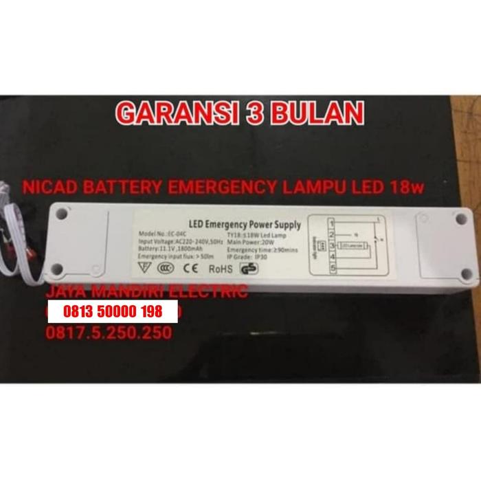 Jual EMERGENCY LAMPU LED GARANSI 3 BULAN NICAD BATTERY / BATERE POWER ...