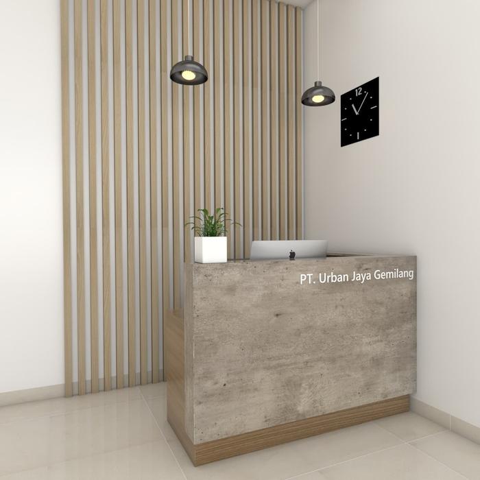 Jual meja resepsionis minimalis bisa request ukuran dan warna - Jakarta ...