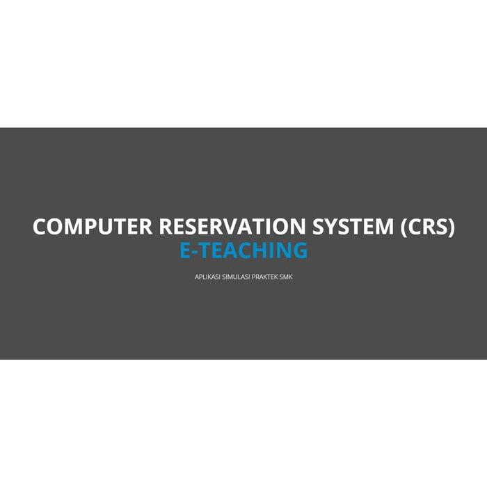 Jual CRS (Computer Reservation System) Software - Jakarta Timur ...