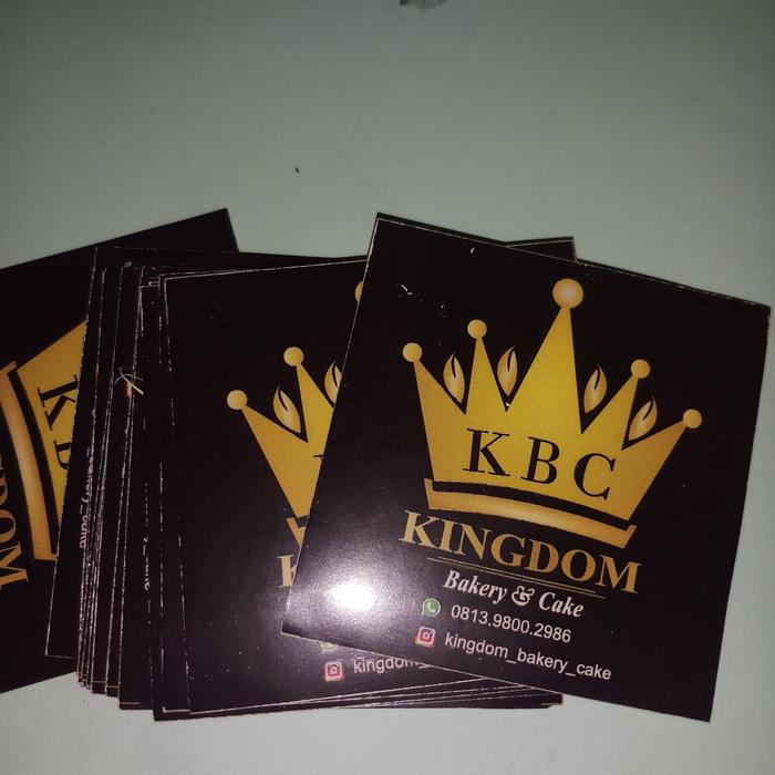 Jual stiker label kemasan ukuran 6x6 cm min.200 pcs - Jakarta Pusat ...