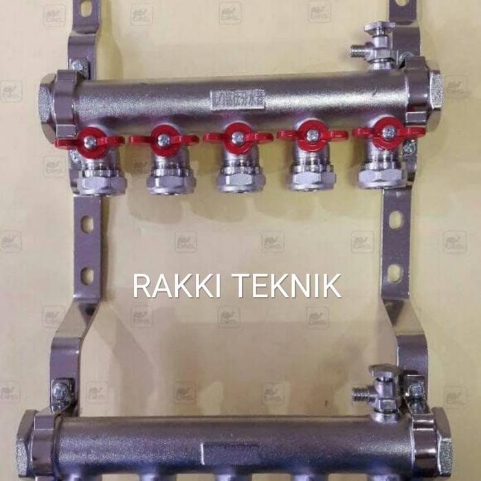 Jual Manifold Distribusi / Header Pipa Air Panas & Air Dingin 5 Cabang ...