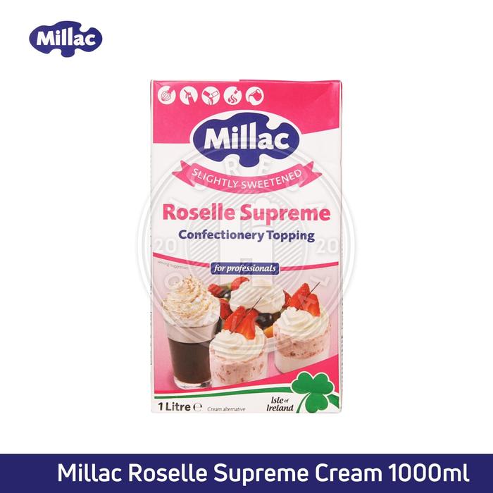 Jual MILLAC ROSELLE SUPREME WHIPPING CREAM 1000ML / WHIP KRIM CAIR 1LT ...