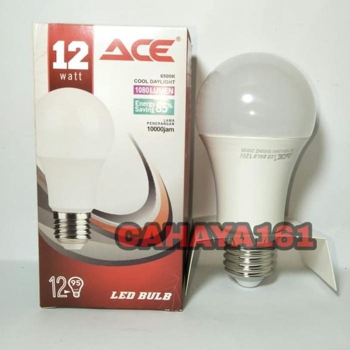 Jual lampu led bulb ACE 12 watt putih - Kab. Bogor - CAHAYA161 | Tokopedia
