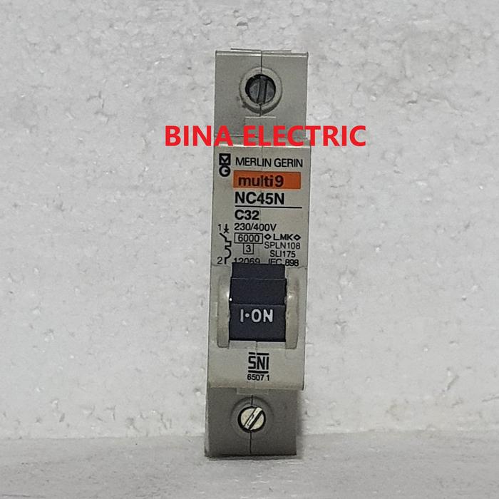 Jual MCB Multi9/Multi 9 Merlin Gerin NC45N 32A 1P / MCB Merlin Gerin 32A 1P - Jakarta Pusat ...