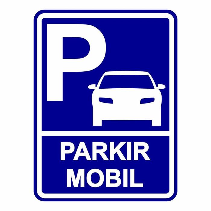 Jual Rambu Sign Parkir Mobil 45cm x 60cm Plat Alumunium - Kota Bandung ...
