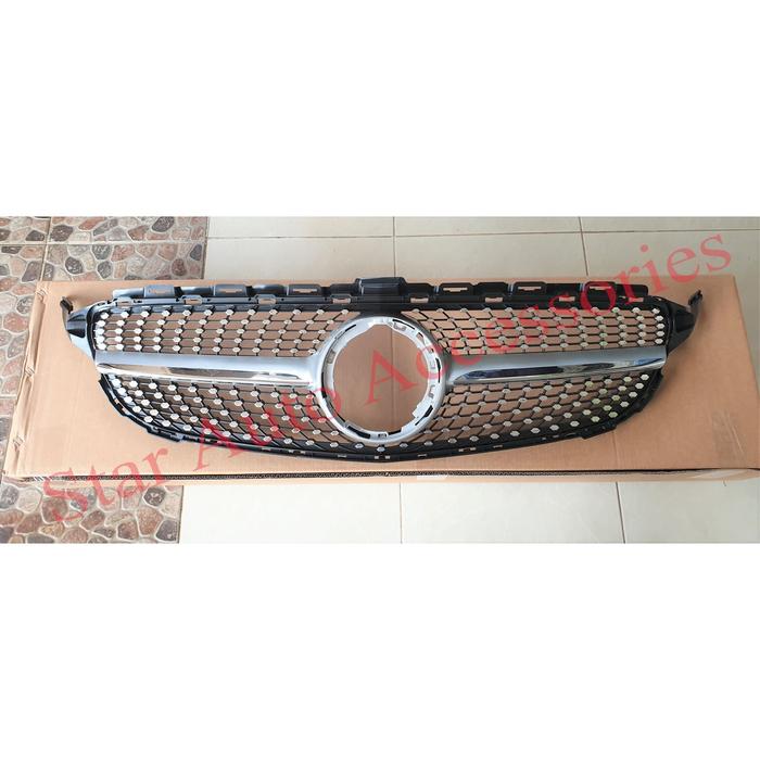 Jual Grill Diamond Mercedes Benz W205 Facelift List Silver - Jakarta ...