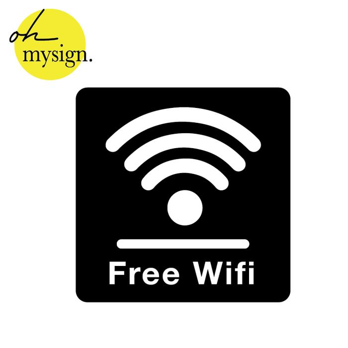 Jual Free Wifi | Sign Board Akrilik | Papan Tanda Wifi - Jakarta Timur ...