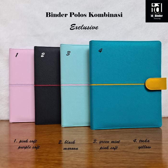 Jual BINDER POLOS KOMBINASI EXCLUSIVE 4 WARNA PILIHAN A5 DAN B5 - A5 ...