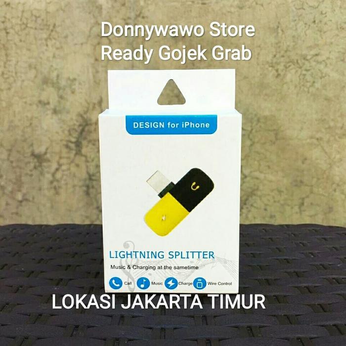 Jual Dual Splitter Lightning Spliter Audio Iphone Ipad 7 8 X Xr Xs 11 ...