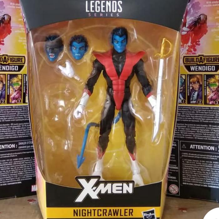 Jual Marvel Legends Nightcrawler X-men Xmen no BAF Wendigo legend ...