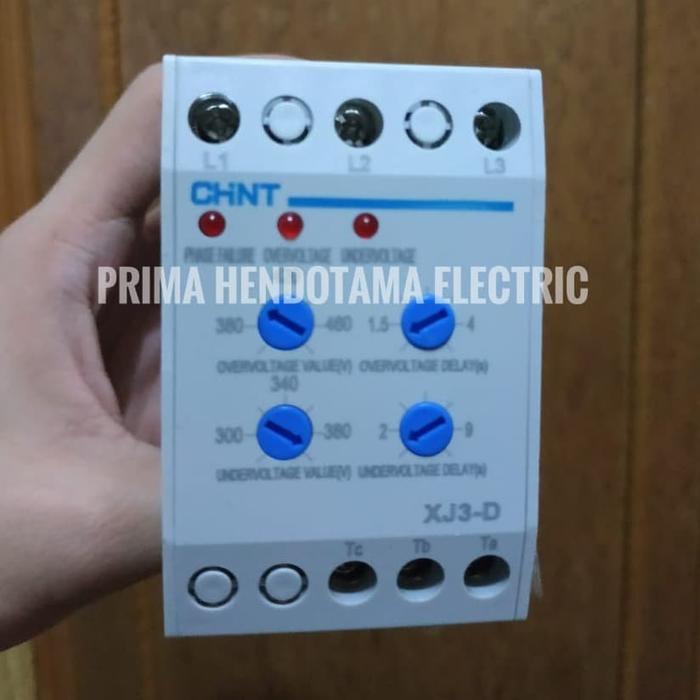 Jual Anti Phase | Phase Failure Relay XJ3-D CHINT (Over Under Voltage ...