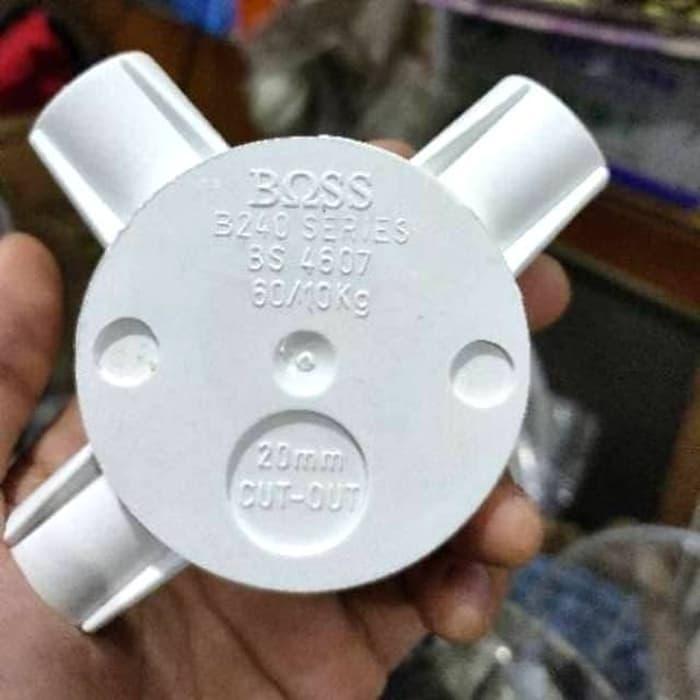 Jual T dus Tee dus Tedus Tee doos T dos Tedos 20mm PUTIH Cabang 3 BOSS ...