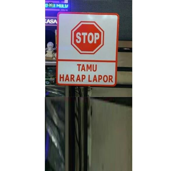 Jual rambu 1m sign outdoor tanda dilarang masuk stop parkir arah - Kota ...