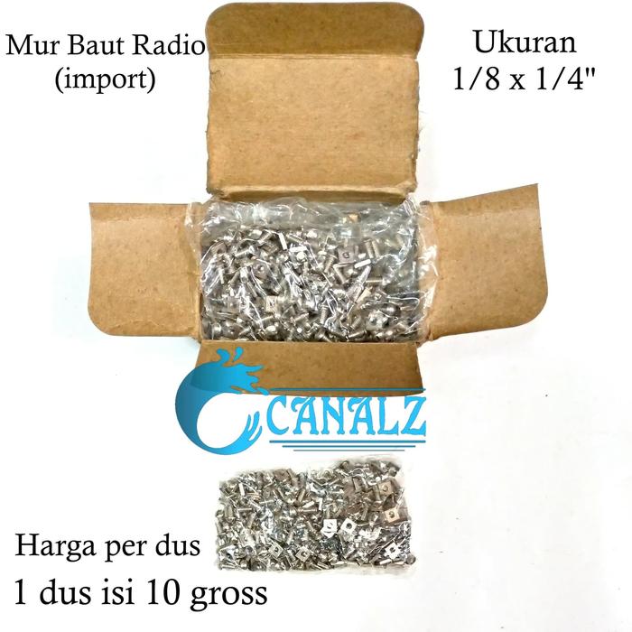 Jual Mur Baut Radio Impor 1/8 x 1/4" - Mur Baut Import 1/8x1/4 inci ...