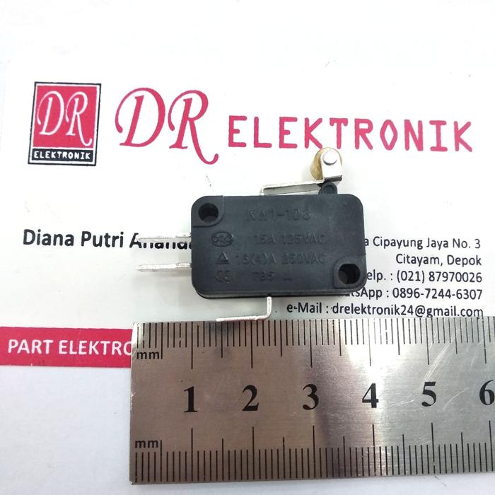 Jual Micro Saklar Limit Switch OMRON v-155-1c25 15a 250v roda pas badan - Kota Depok - DR ...