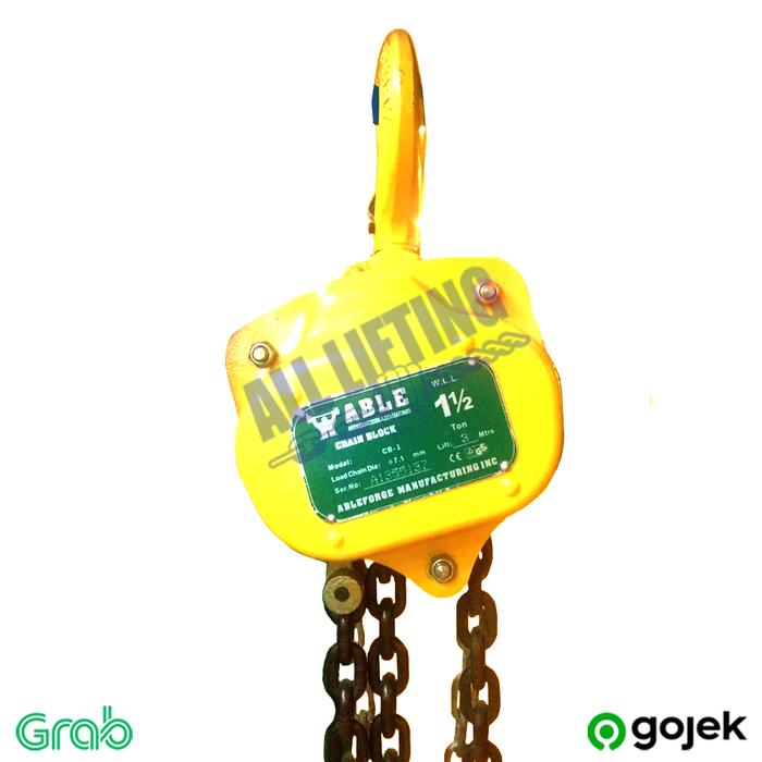 Jual Chain Block WLL 1.5Ton / Katrol WLL 1.5Ton / Chain Hoist WLL 1 ...