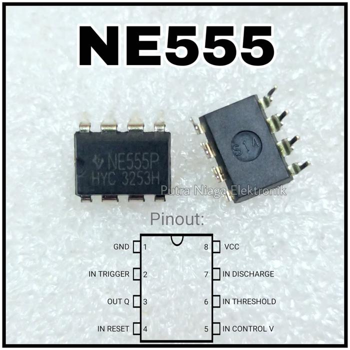 Jual ic NE555 Dip 8 Pin Timer 555 NE555P LM555 KA555 - Kota Bandung - Putra Niaga Elektronik ...