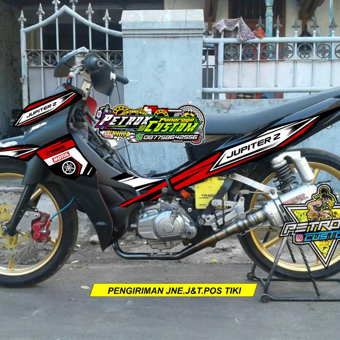 Modifikasi Jupiter Z 2009 Hitam Merah
