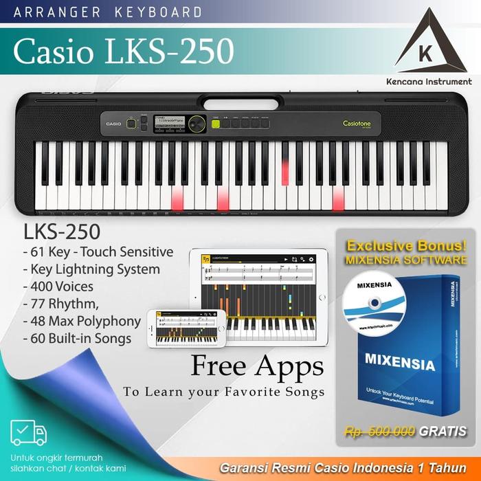Jual Keyboard Casio LK-S250 / LKS250 / LKS 250 Lighted Key Garansi ...