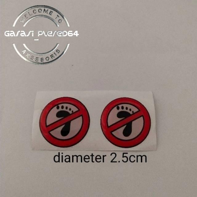 Jual emblem LOGO dilarang logo JANGAN DI INJAK KAKI thailand thailook ...