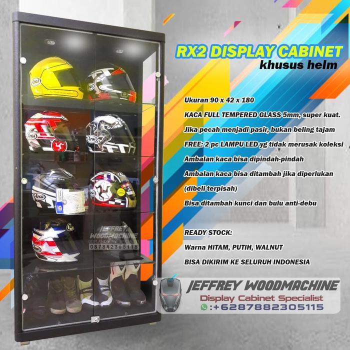 Jual RAK HELM LEMARI HIAS KACA PAJANGAN PAJANG KRISTAL KAYU KOLEKSI ...