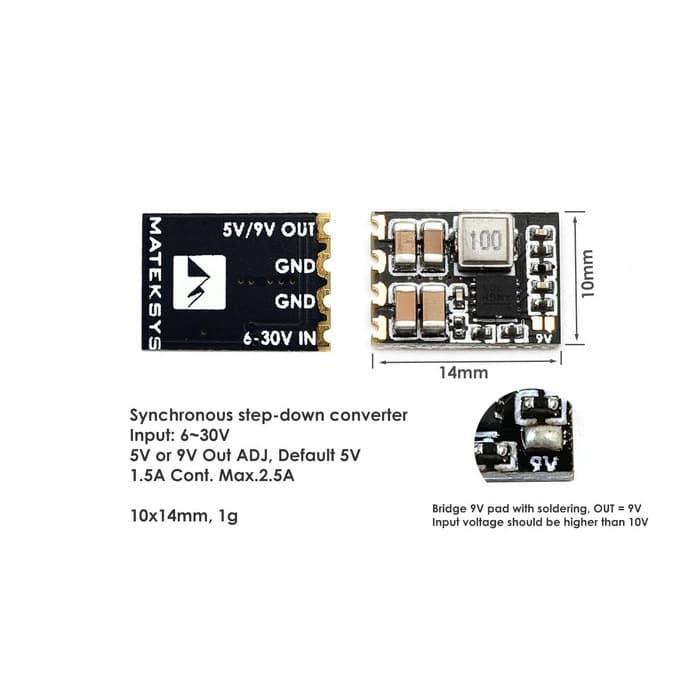 Jual MATEK Micro BEC 6V-30V to 5V/9V Adjustable (1pc) - Jakarta Selatan ...