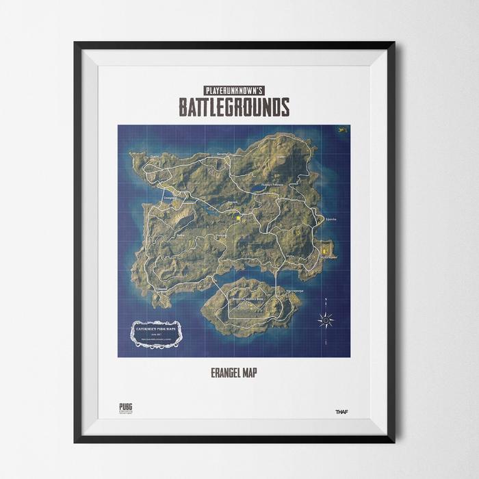 Jual Poster Peta PUBG PAKET LENGKAP (4 MAP) Limited - UKURAN A3 ...