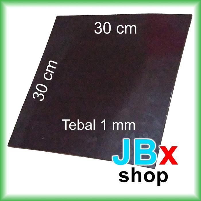 Jual Rubber magnet sheet lembaran hitam tebal 1mm x 30cm x 30cm ...
