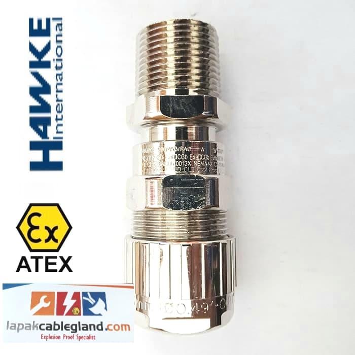 Jual Explosion Proof Cable Gland Armor HAWKE 501/453/RAC/A 3/4 Brass ...