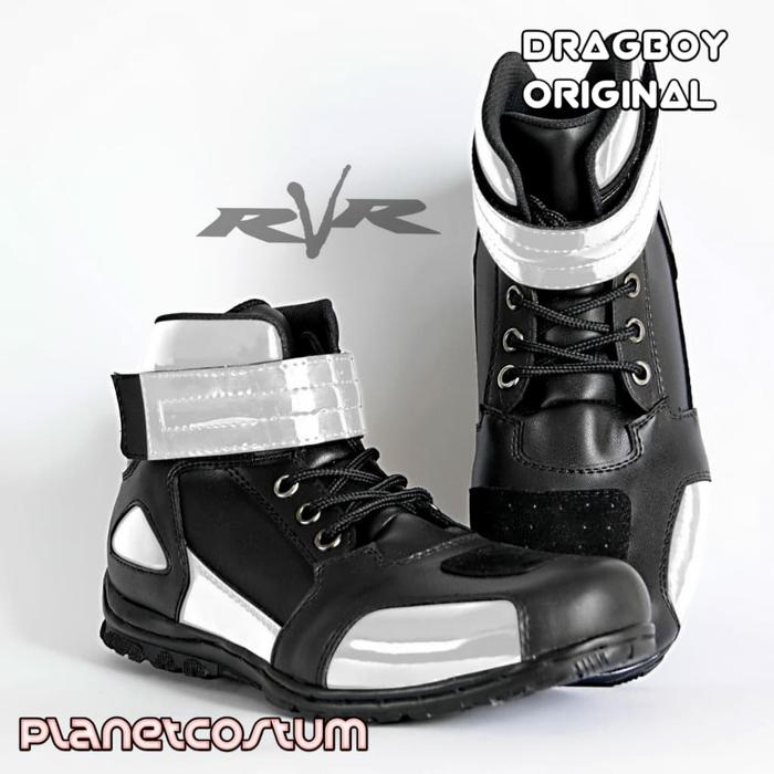 Jual sepatu touring ringan rvr dragboy merah red boots murah safety ...