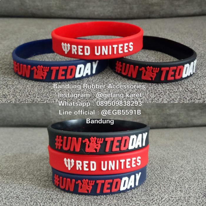 Jual Gelang Karet Custom Design Embossed Timbul 50 pcs Rubber Wristband ...