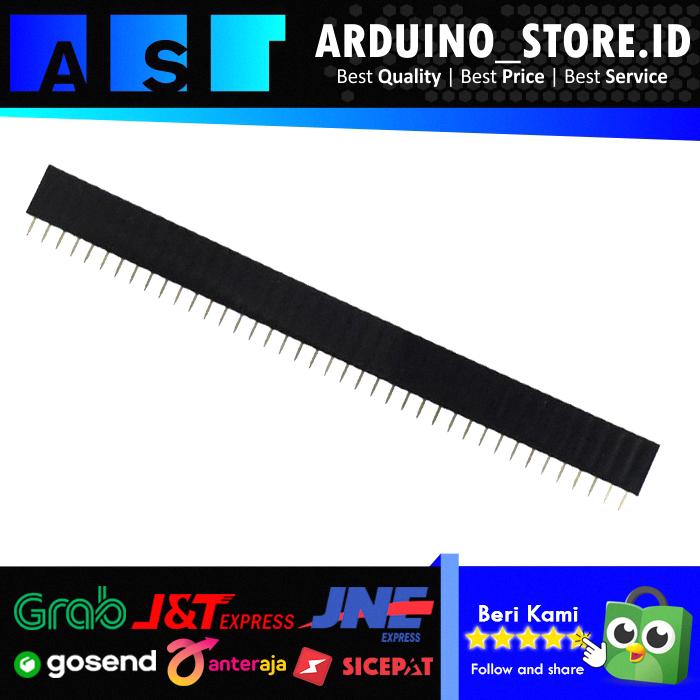 Jual Pin Header Female Strip Single Row 1x40 Hitam - Kota Depok ...