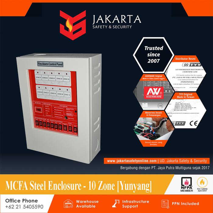 Jual JUAL MCFA 10 ZONE FIRE CONTROL PANEL STEEL GAWAT DARURAT SAFETY ...