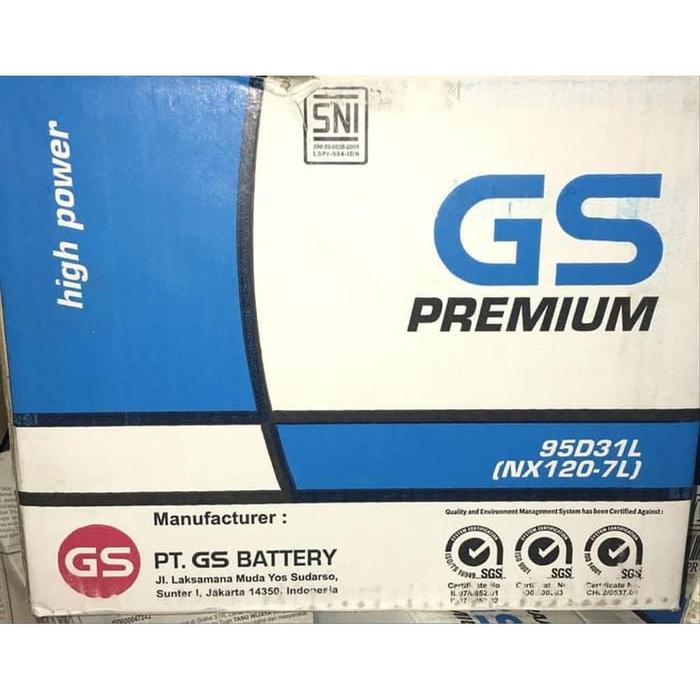 Jual Accu GS Premium 95D31L / nx120-7L Original ASLI Astra - Kota ...