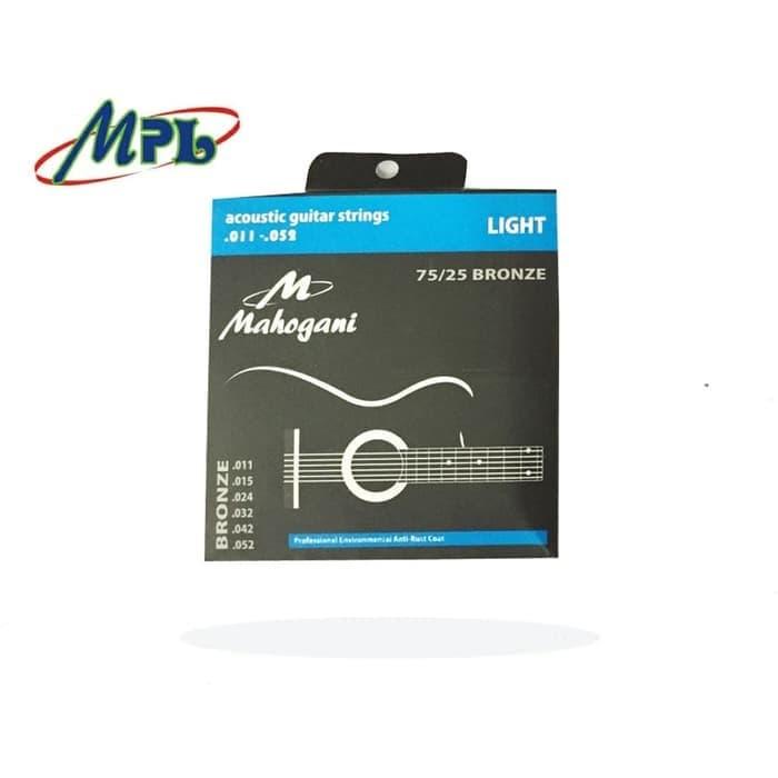 Jual TALI GITAR / SENAR GITAR AKUSTIK MAHOGANI ONE SET [G-01] LIGHT ...