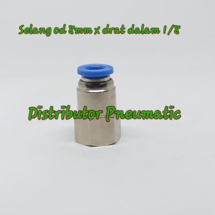 Jual MPCF 08-01 Fitting Selang Od 8mm x Drat dalam Female 1/8 ...
